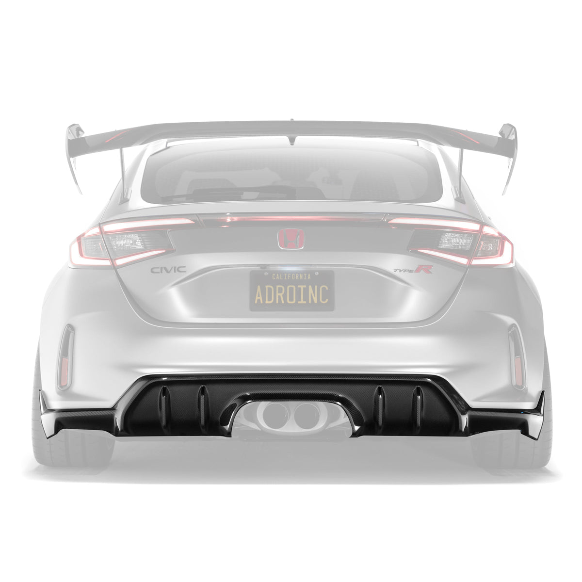 ADRO Honda Civic FL5 Type R Carbon Fiber Rear Diffuser
