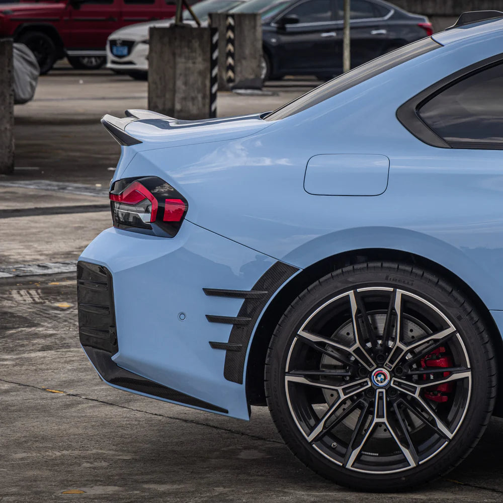 M Performance Style Rear Fender Arch Trim Set Pre-Pregged Dry Carbon F