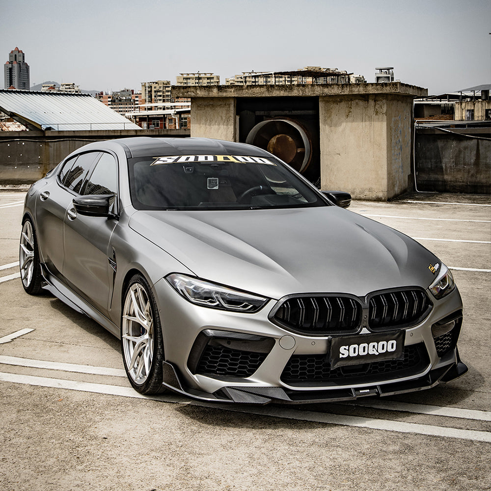 Sooqoo Pre Pregged Dry Carbon Fiber Front Lip for BMW M8 F91 F92 F93 ...