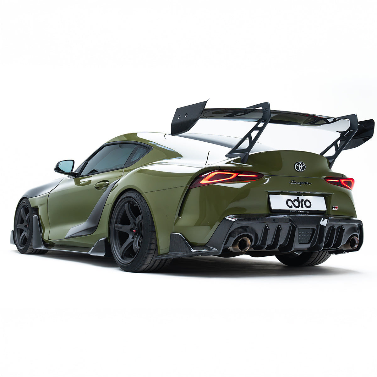 ADRO Toyota GR Supra AT-P1 Reverse Swan Neck Wing | iilumolab